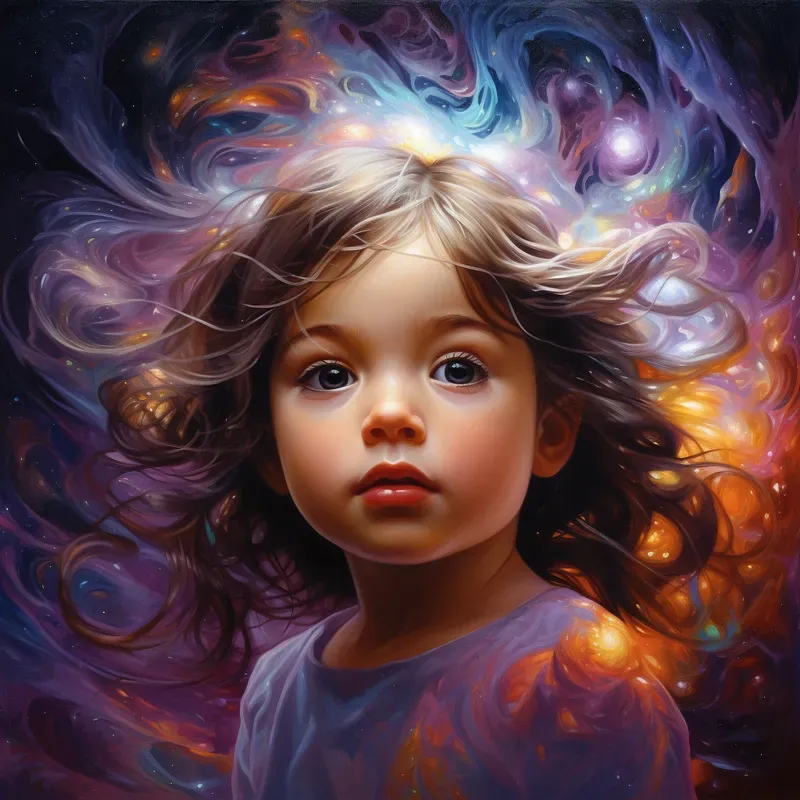 Abstract Cosmic Portraits Oil Paintings Midjourney Prompt | PromptBase