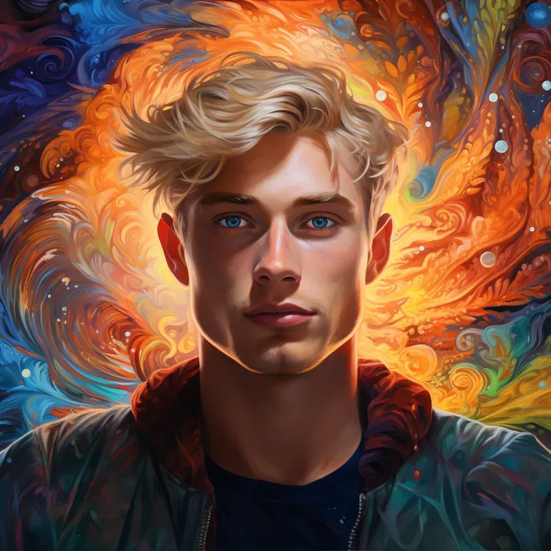 Abstract Cosmic Portraits Oil Paintings Midjourney Prompt | PromptBase