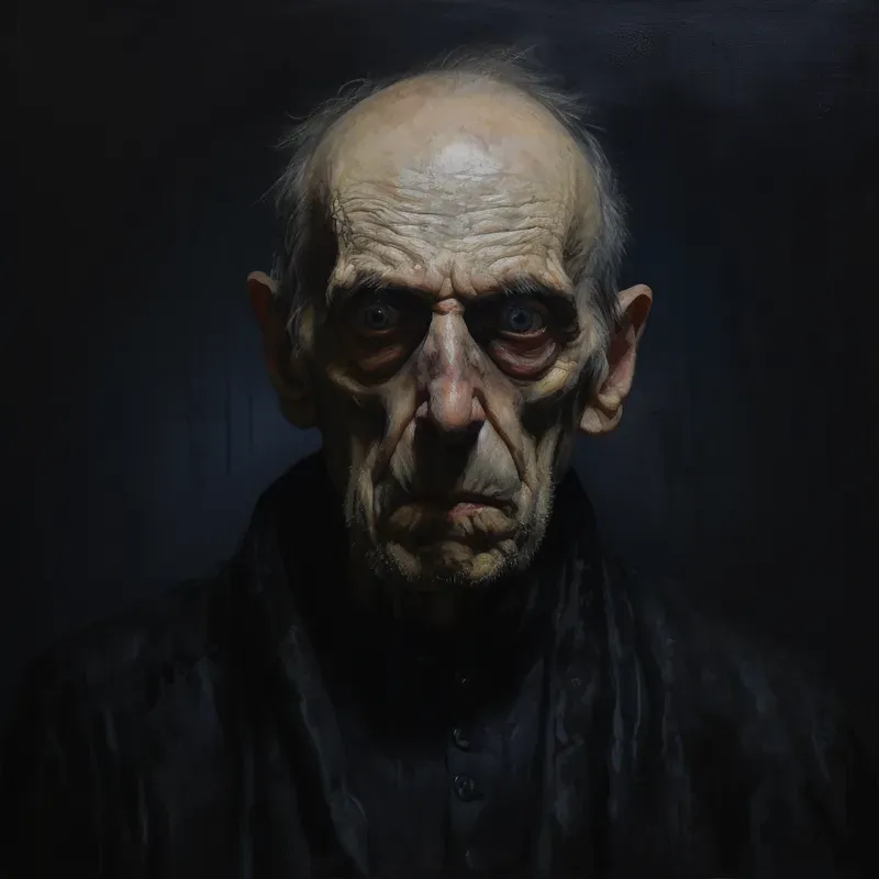 Creepy Gothic Portraits Art Oil Paintings Midjourney Prompt | PromptBase