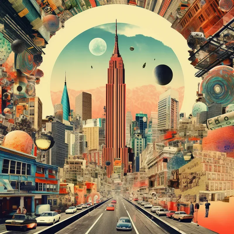 Surreal Vintage Collages Mixed Media Art Midjourney Prompt | PromptBase