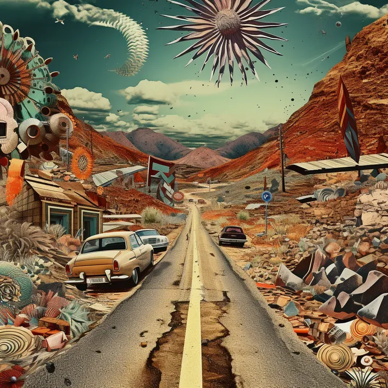 Surreal Vintage Collages Mixed Media Art Midjourney Prompt | PromptBase