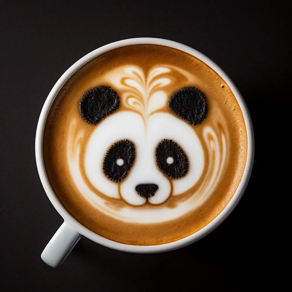 Latte Art Animal Portraits Coffee Photos Midjourney Prompt | PromptBase