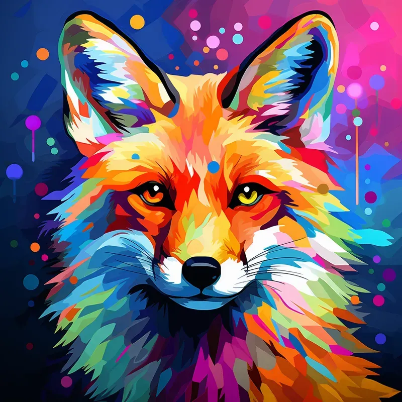 Pop Art Animal Portrait Illustrations Midjourney Prompt | PromptBase