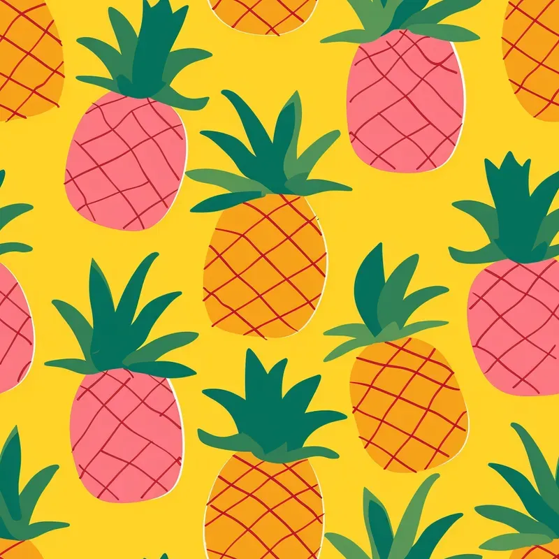 Summer Patterns Cartoon Vector Drawings Midjourney Prompt | PromptBase