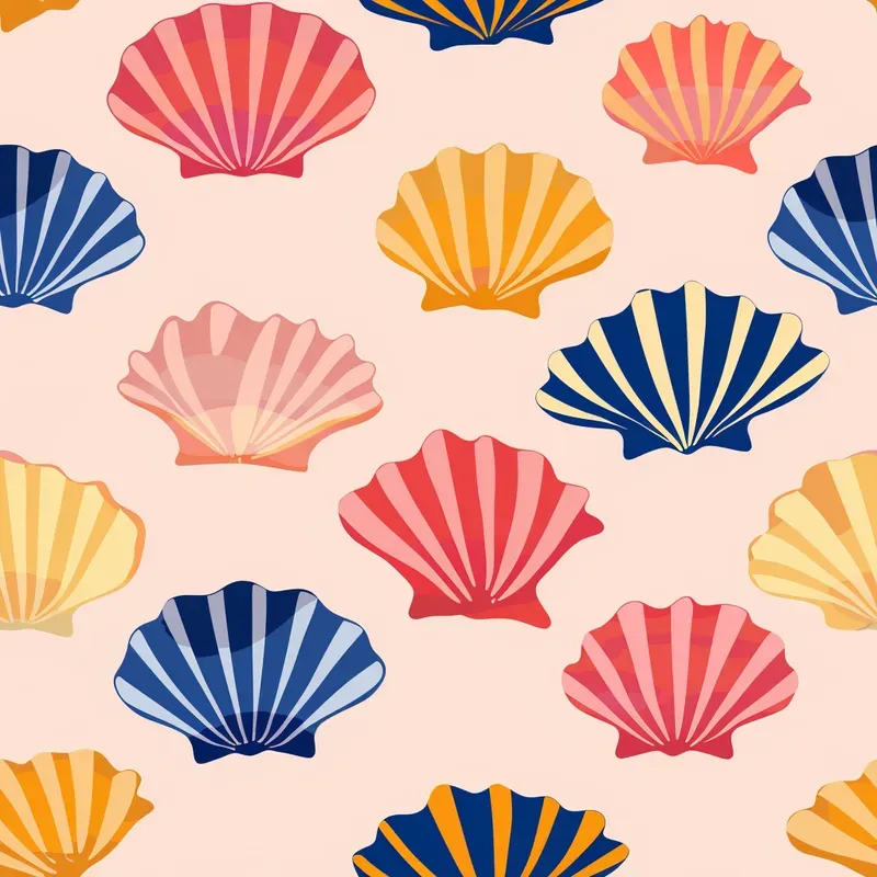 Summer Patterns Cartoon Vector Drawings Midjourney Prompt | PromptBase