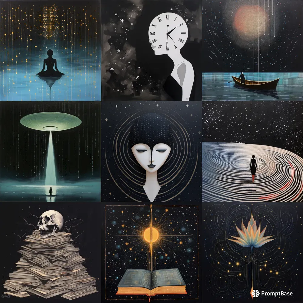 Minimal Cosmic Art Midjourney Prompt | PromptBase