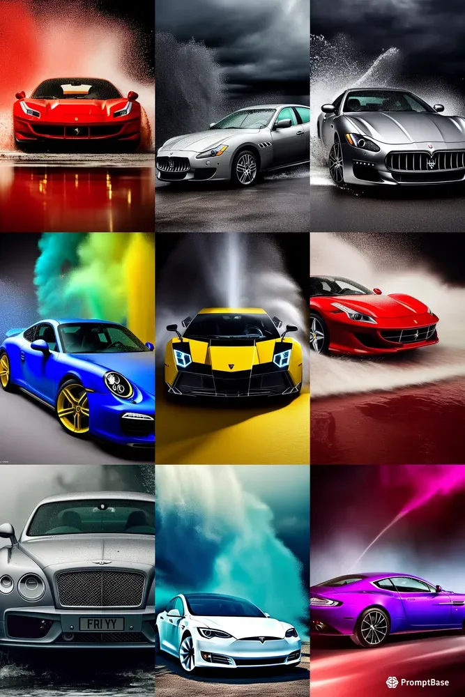 Splash Cars Stable Diffusion Prompt | PromptBase