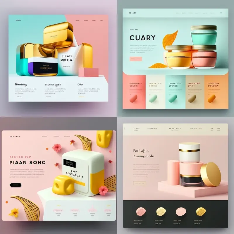 Stylish Website Templates Midjourney Prompt | PromptBase