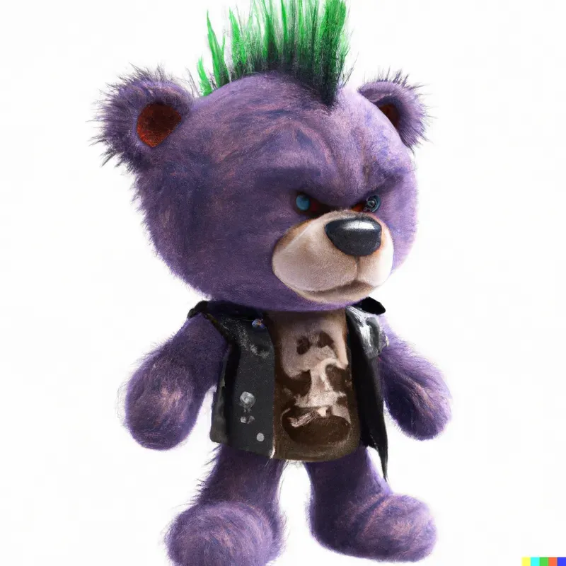 Pixar Punk Bears DALL·E Prompt | PromptBase
