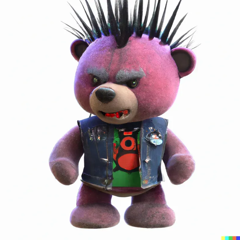 Pixar Punk Bears DALL·E Prompt | PromptBase