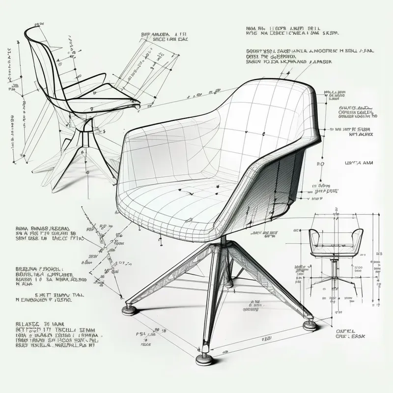 Furniture Technical Drawings Midjourney Prompt | PromptBase