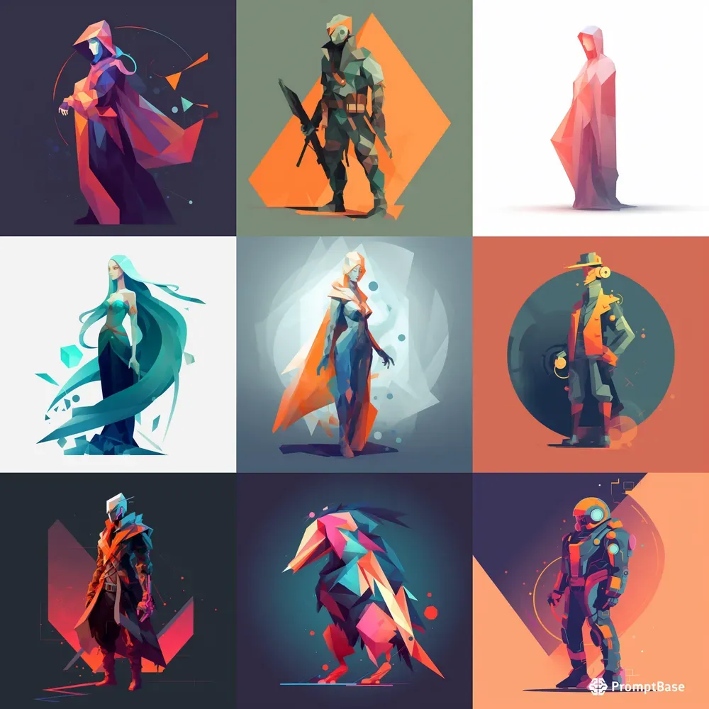 Lowpoly Character Presets For Games Midjourney Prompt | PromptBase