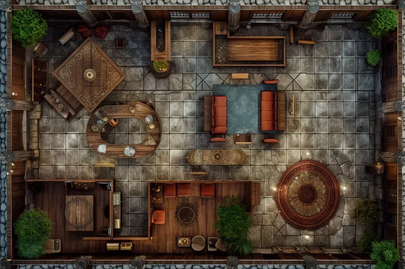 DnD Tavern Maps Midjourney Prompt | PromptBase