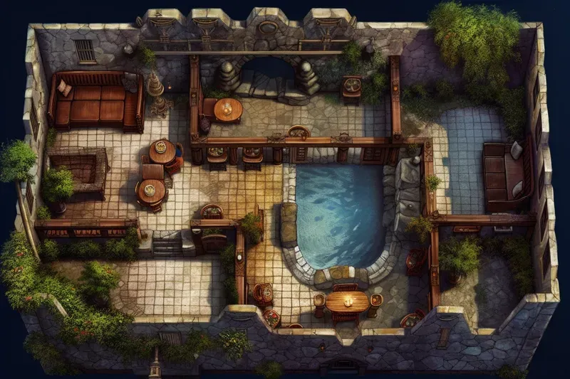 DnD Tavern Maps Midjourney Prompt | PromptBase