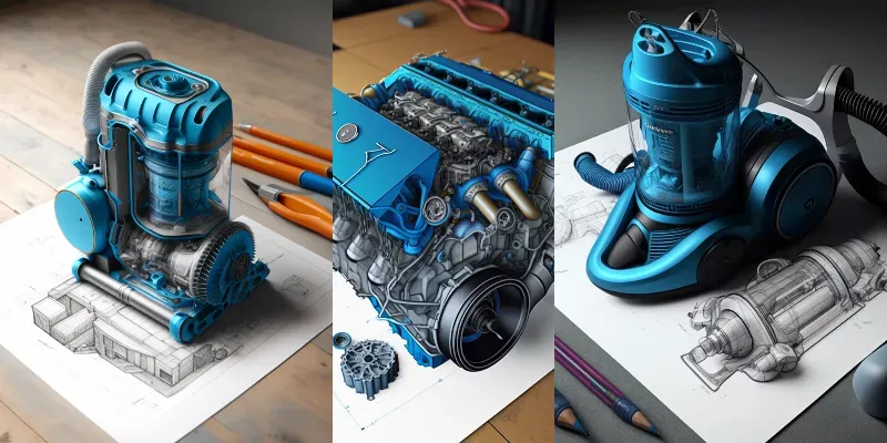 3D Illustrations With Technical Sketches Midjourney Prompt | PromptBase