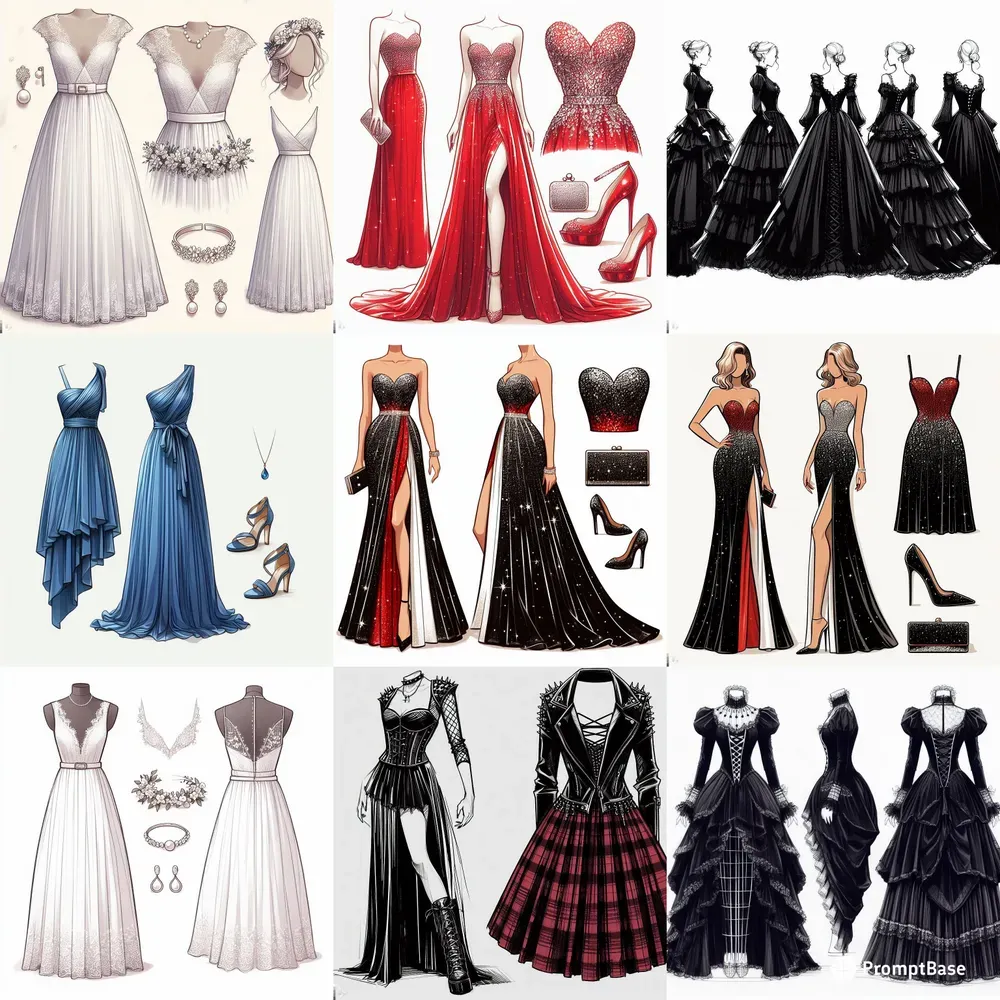 Professional Fashion Design Samples DALL·E Prompt | PromptBase
