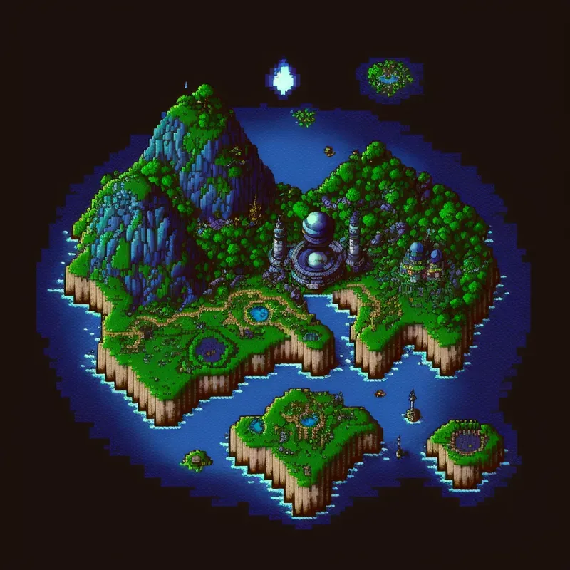 Overworld Maps Midjourney Prompt | PromptBase