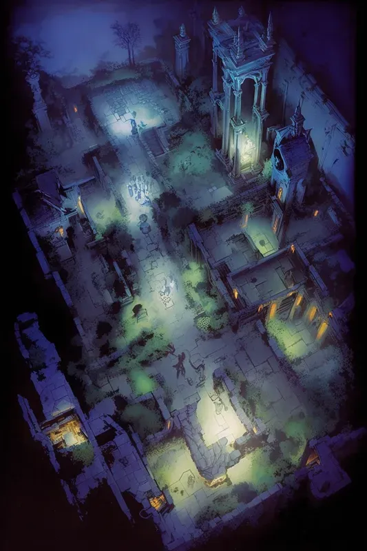 Tabletop RPG Dungeon Crawl Game Maps Midjourney Prompt | PromptBase