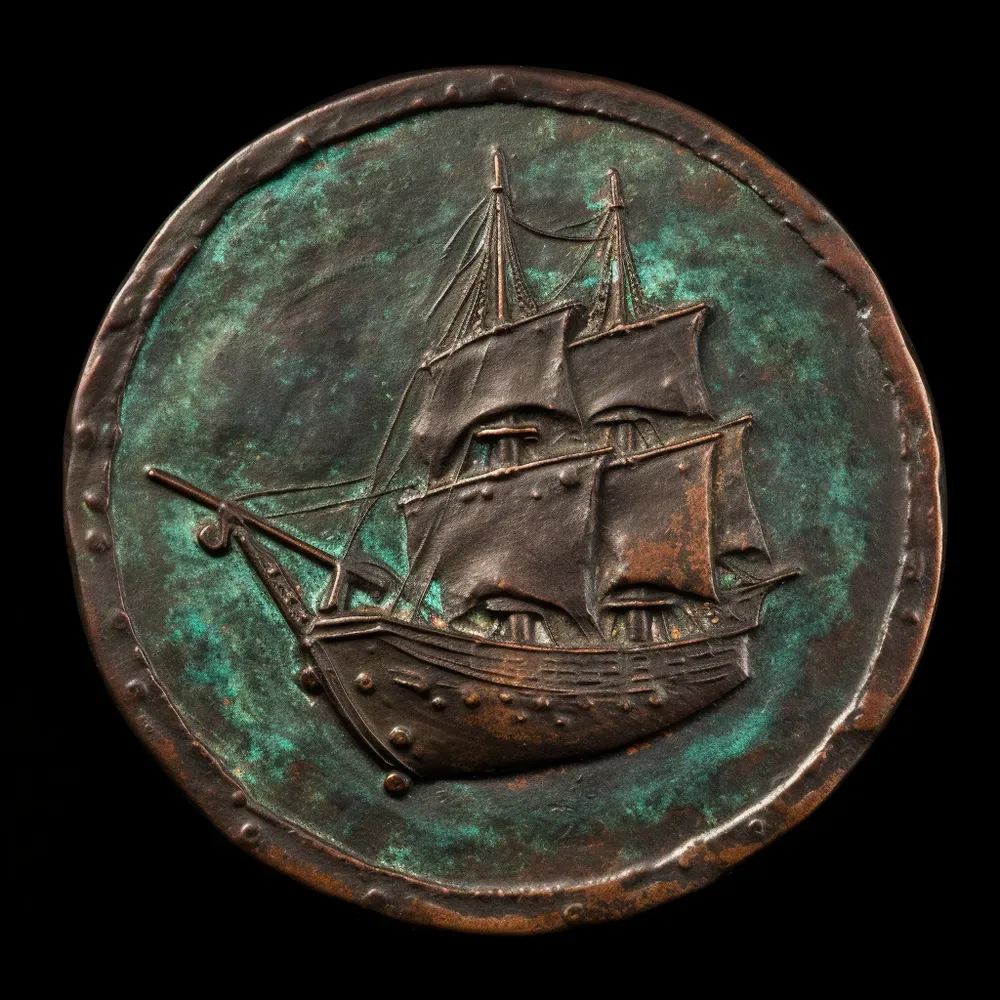 Oxidized Copper Coins Midjourney Prompt | PromptBase