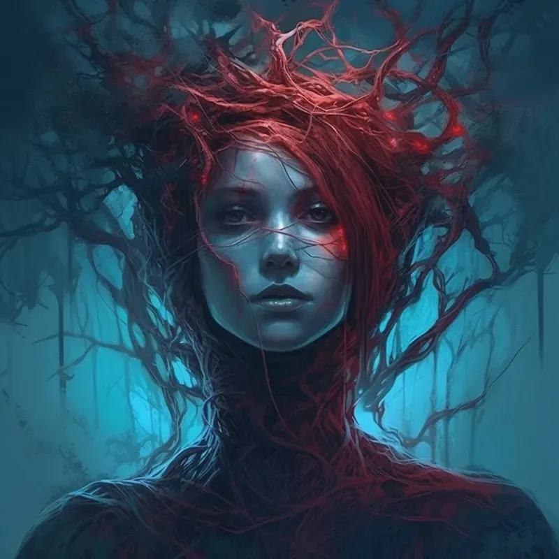 Bloody Roots Grotesque Portraits Midjourney Prompt | PromptBase