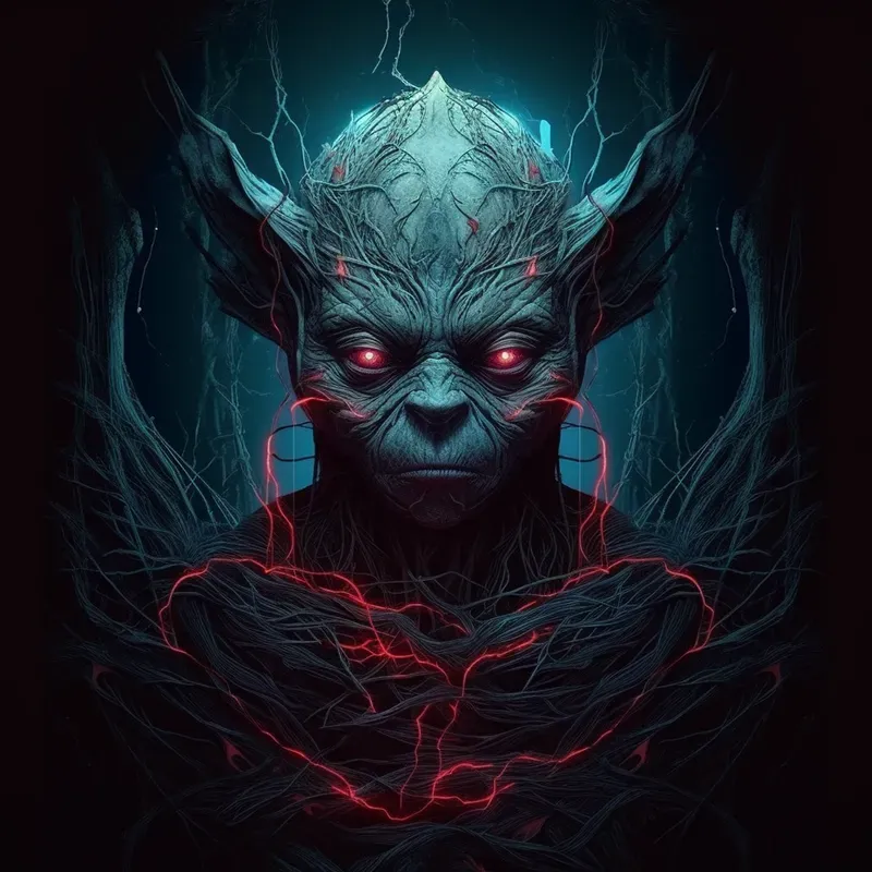 Bloody Roots Grotesque Portraits Midjourney Prompt | PromptBase