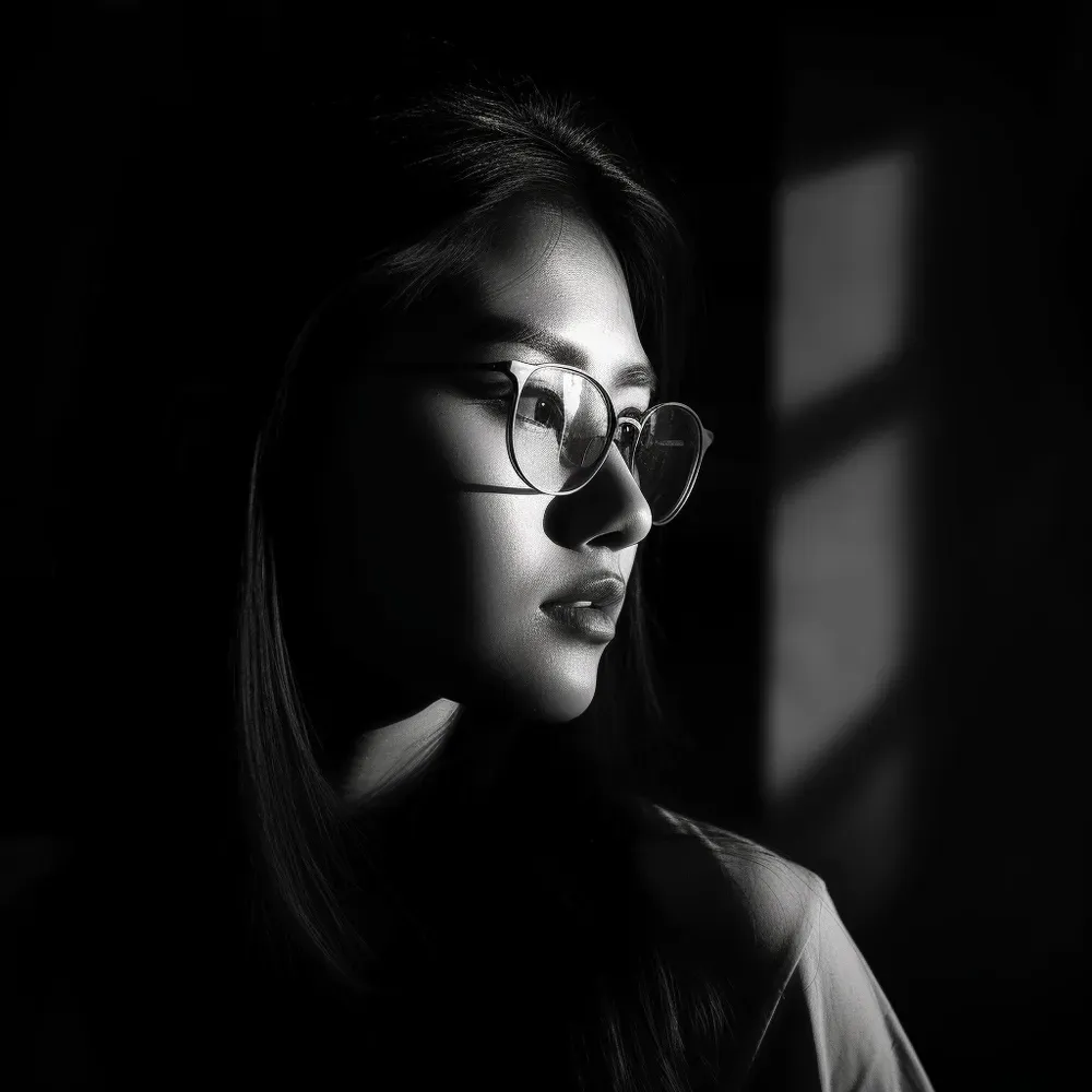 Chiaroscuro Portrait Photos Midjourney Prompt | PromptBase