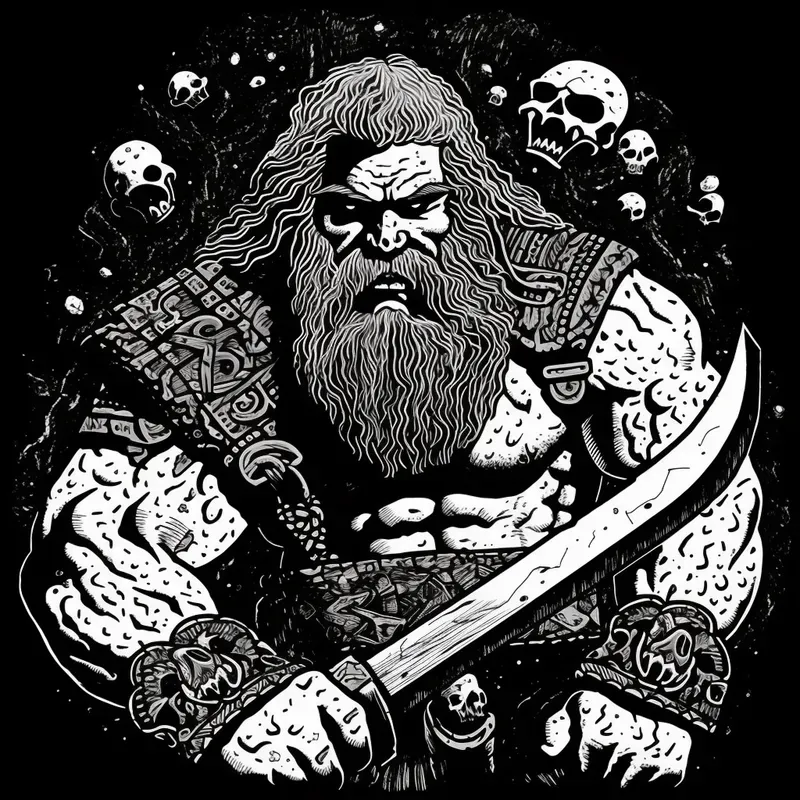 Old School Renaissance DnD Illustrations Midjourney Prompt | PromptBase