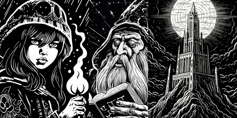 Old School Renaissance DnD Illustrations Midjourney Prompt | PromptBase