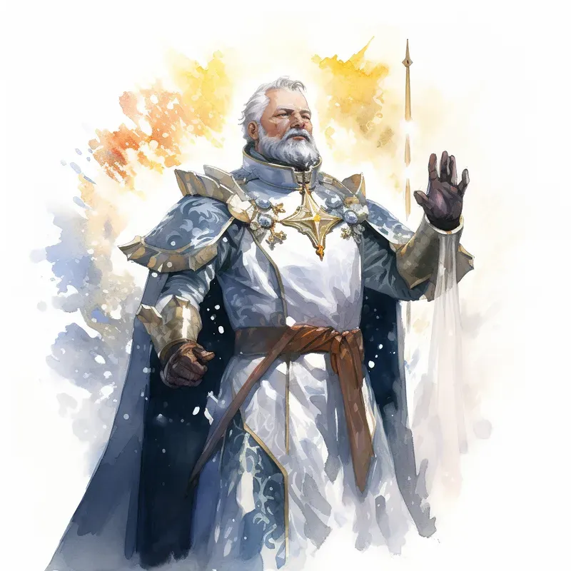 Cleric Inspired Fantasy DnD Assets Midjourney Prompt | PromptBase