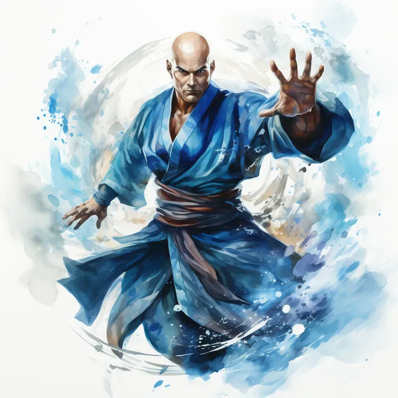 Monk Inspired Fantasy DnD Assets Midjourney Prompt | PromptBase