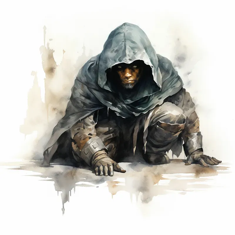 Rogue Inspired Fantasy DnD Assets Midjourney Prompt | PromptBase