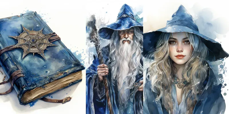 Wizard Inspired Fantasy DnD Assets Midjourney Prompt | PromptBase