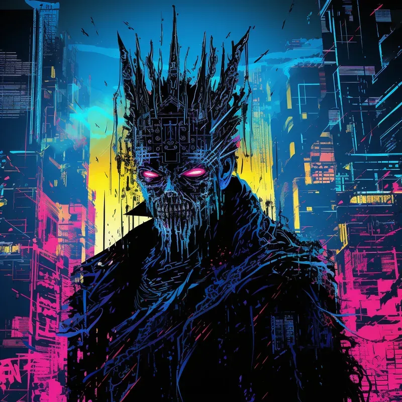 Cyberpunk Horror Apocalyptic Artworks Midjourney Prompt | PromptBase