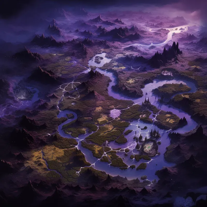 Tabletop RPG Fantasy World Maps Midjourney Prompt | PromptBase