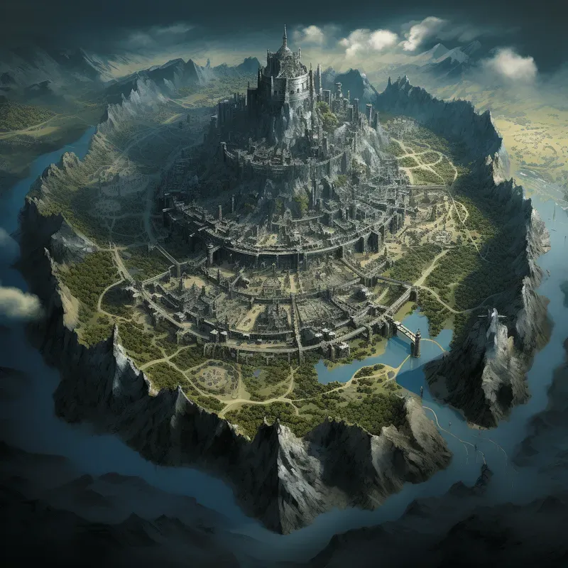 Tabletop RPG Fantasy World Maps Midjourney Prompt | PromptBase