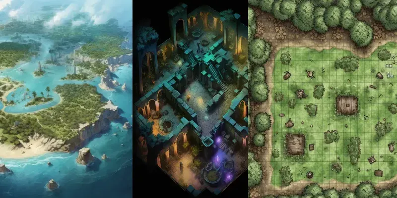 The Tabletop Rpg Maps Bundle | PromptBase