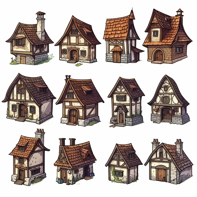 Fantasy Isometric Tabletop Map Assets Midjourney Prompt | PromptBase