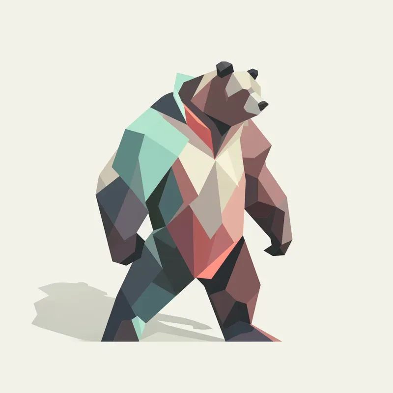 Polygon Vector Characters Midjourney Prompt | PromptBase