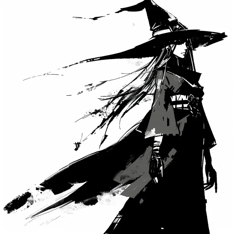 Fantasy RPG Ink Sketches Midjourney Prompt | PromptBase