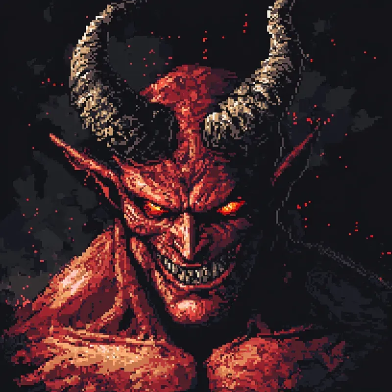 Pixel Art NFT Dark Fantasy Portraits Midjourney Prompt | PromptBase