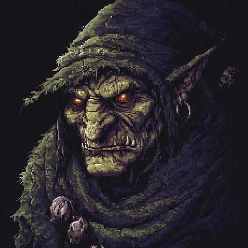 Pixel Art NFT Dark Fantasy Portraits Midjourney Prompt | PromptBase