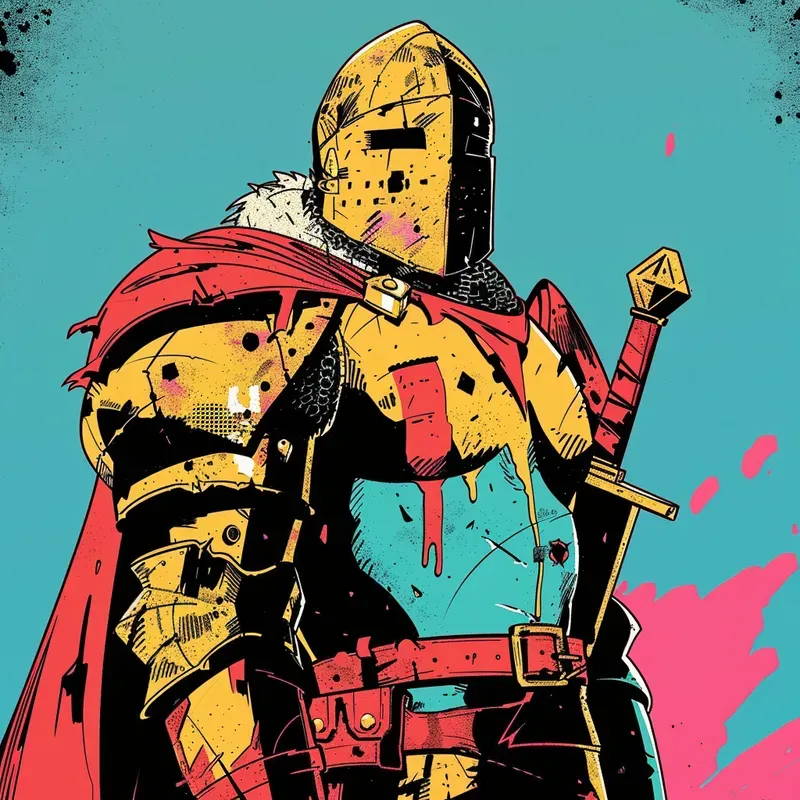 Doom Punk Fantasy Illustrations Midjourney Prompt | PromptBase