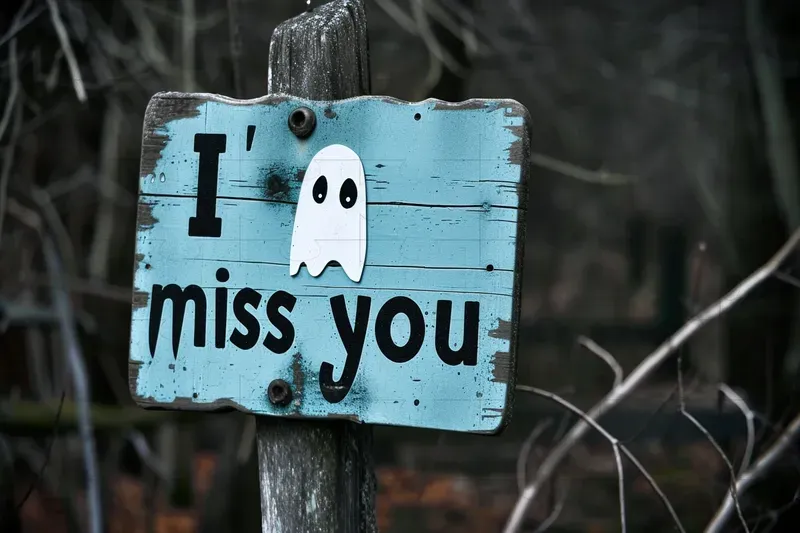 Cute Ghost Text Signs Midjourney Prompt | PromptBase