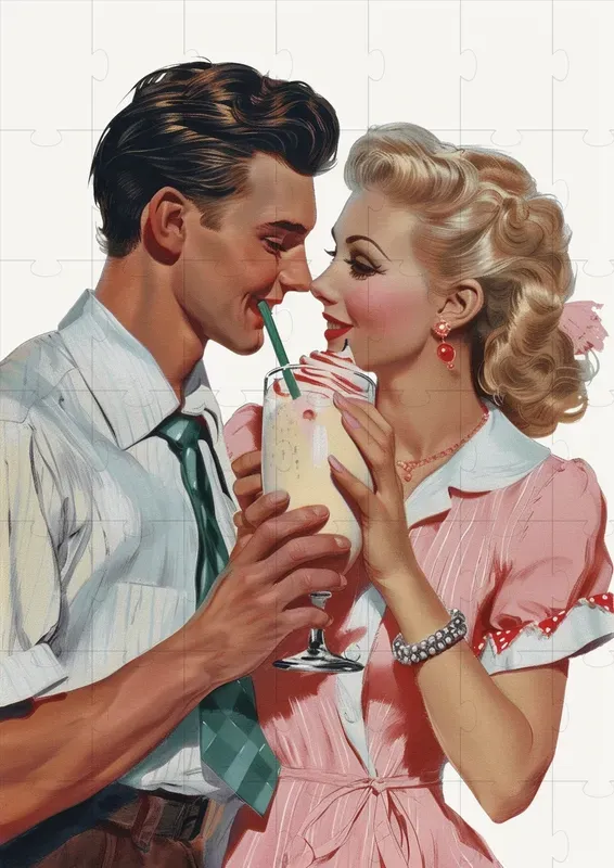 Retro People Cut Outs Midjourney Prompt | PromptBase