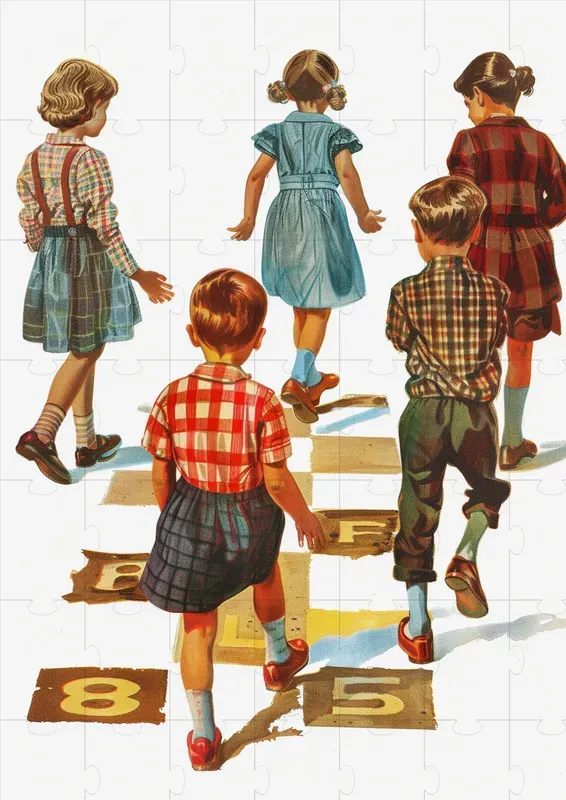 Retro People Cut Outs Midjourney Prompt | PromptBase