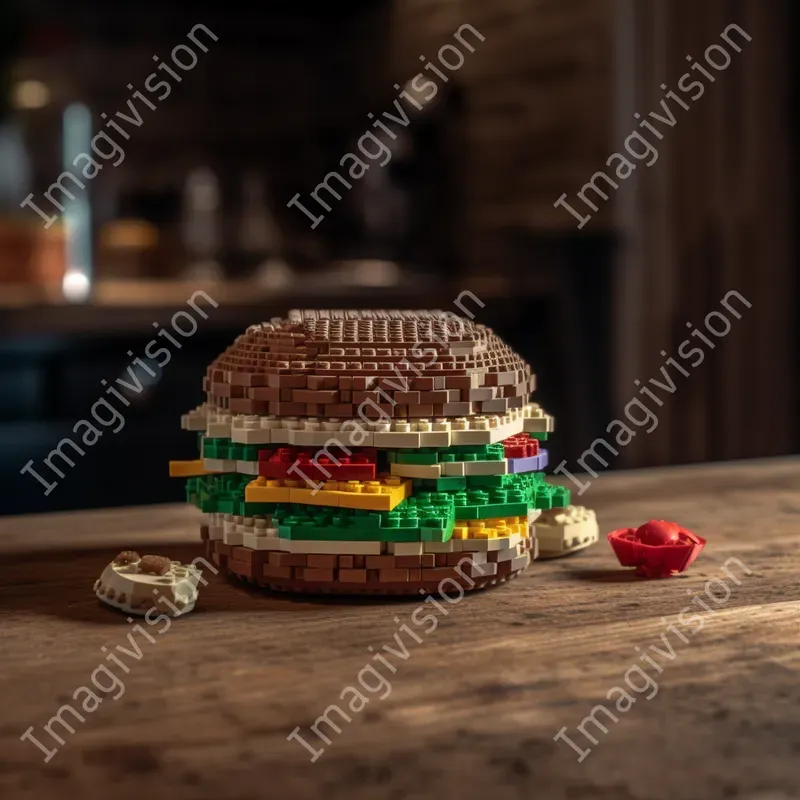 Lego Style Foods Midjourney Prompt | PromptBase