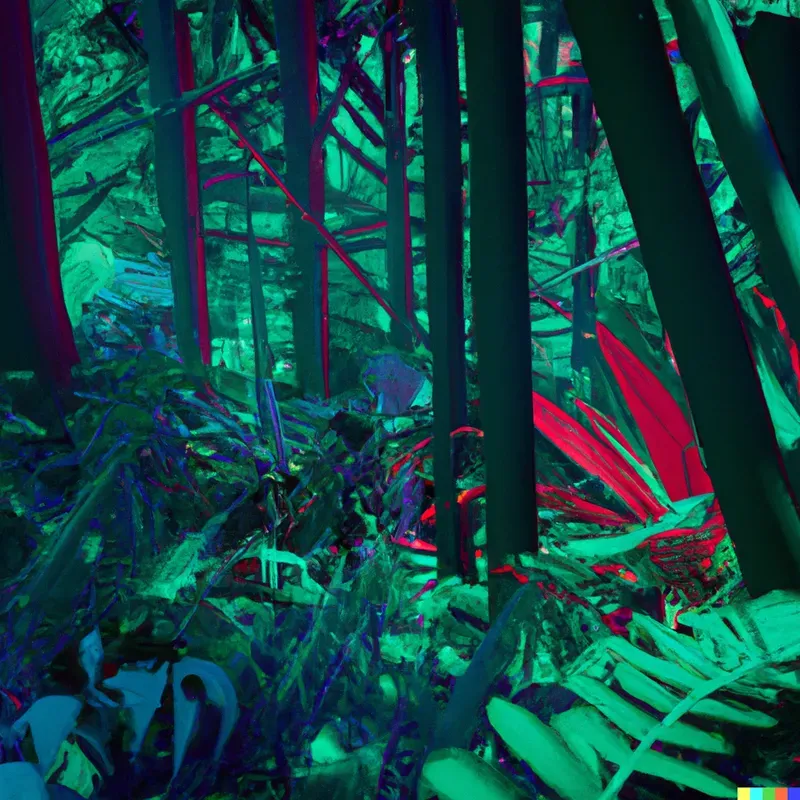 Psychedelic Forest DALL·E Prompt | PromptBase