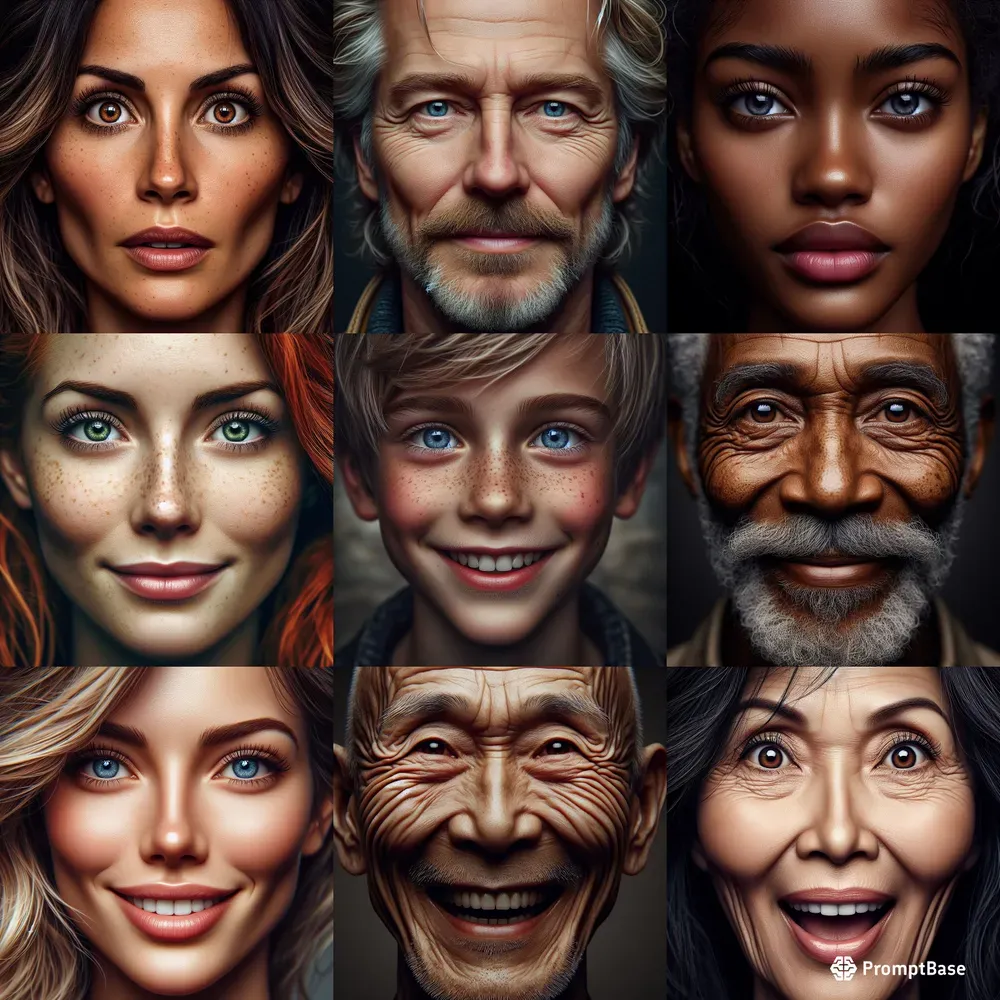 Realistic Closeup Portraits DALL·E Prompt | PromptBase