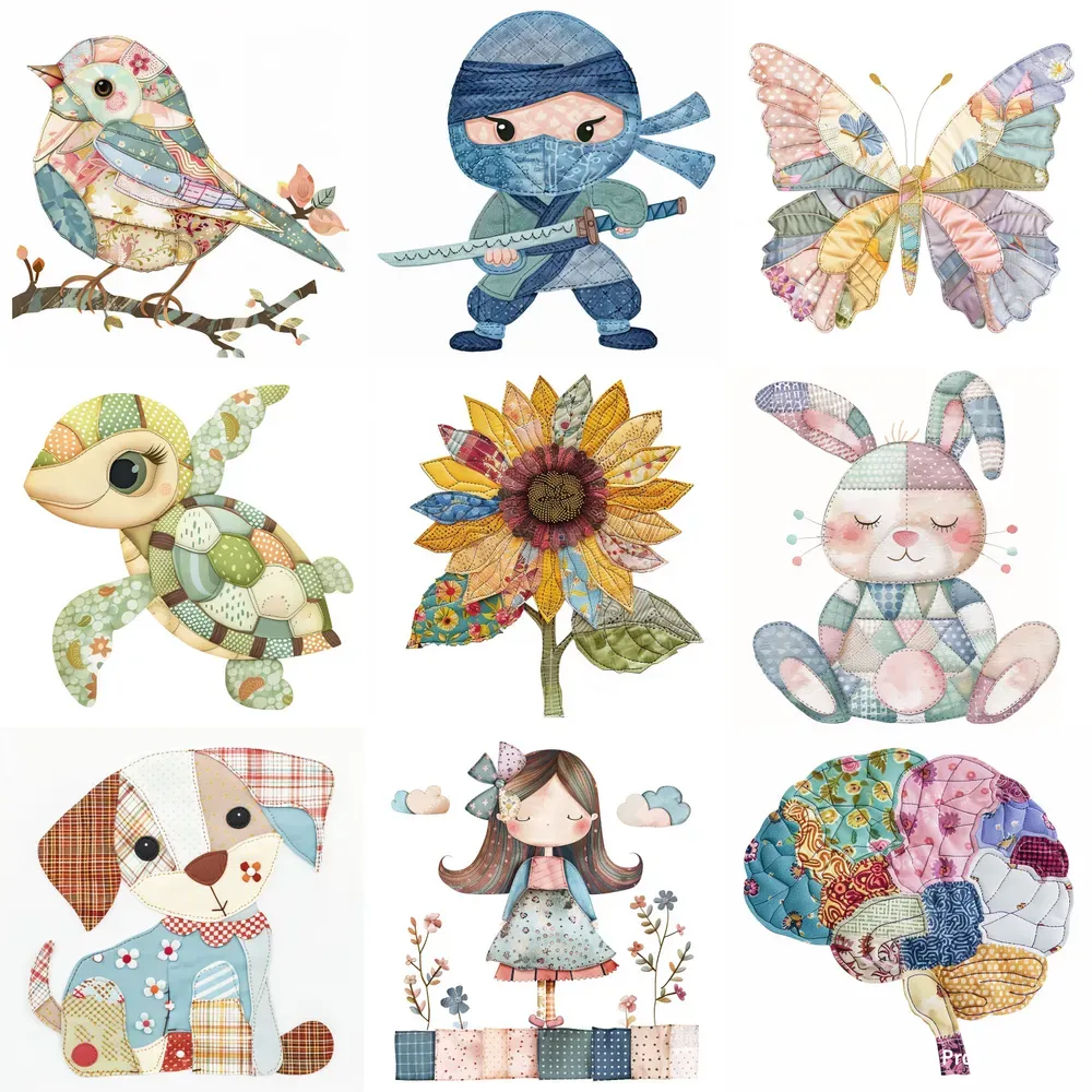 Cute Patchwork Quilt Designs Midjourney Prompt | PromptBase