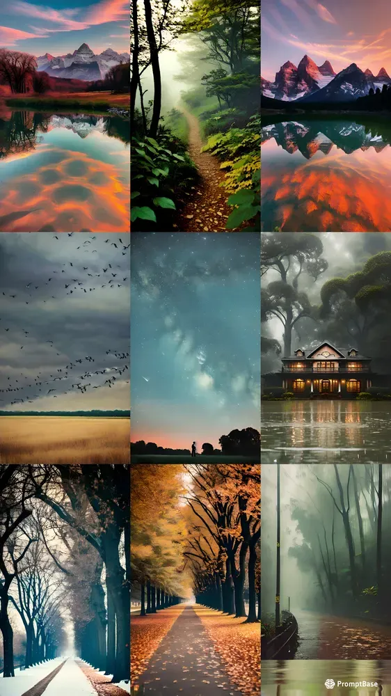 Feelings And Beauty Of Nature Scenario Stable Diffusion Prompt | PromptBase